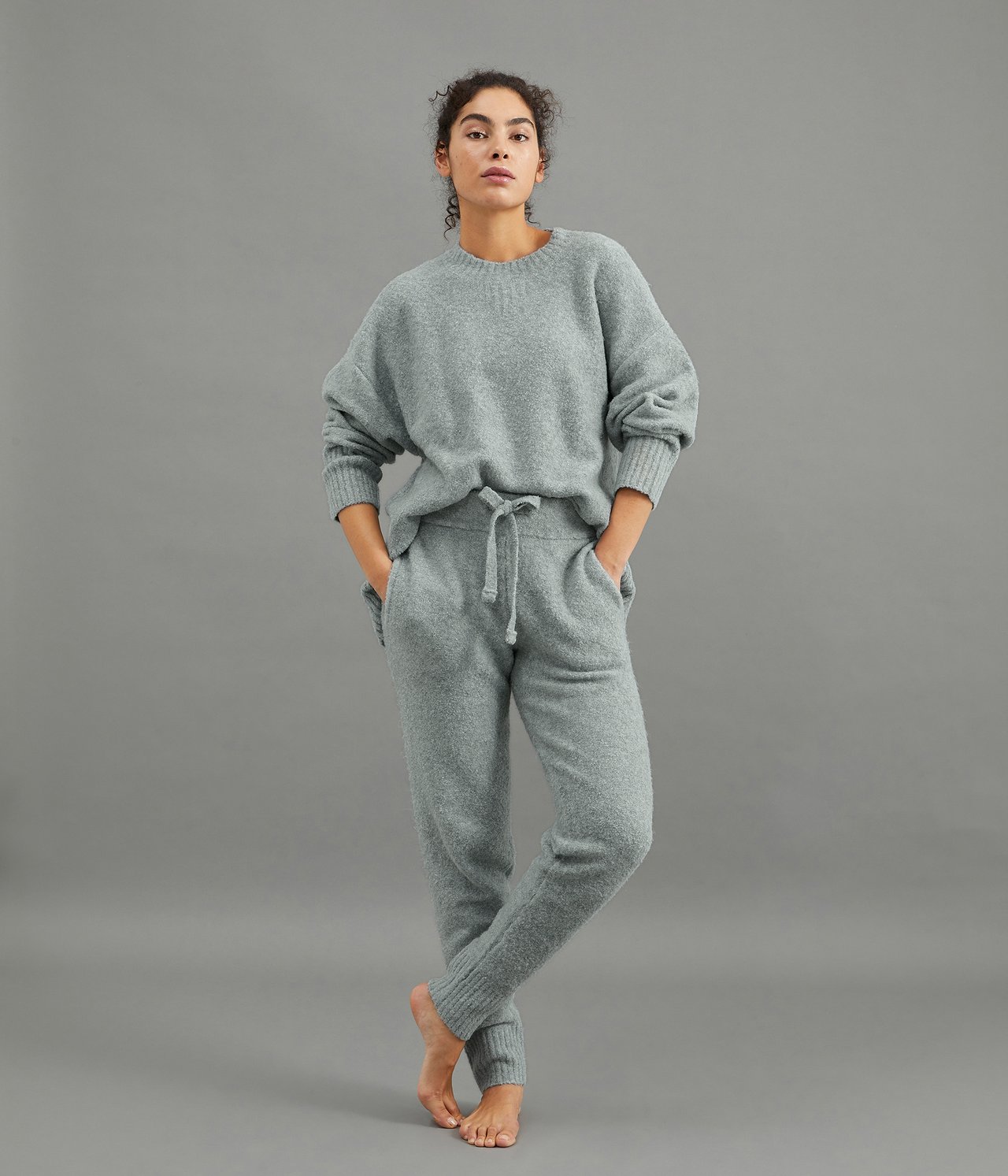 Stickade Byxor Loungewear