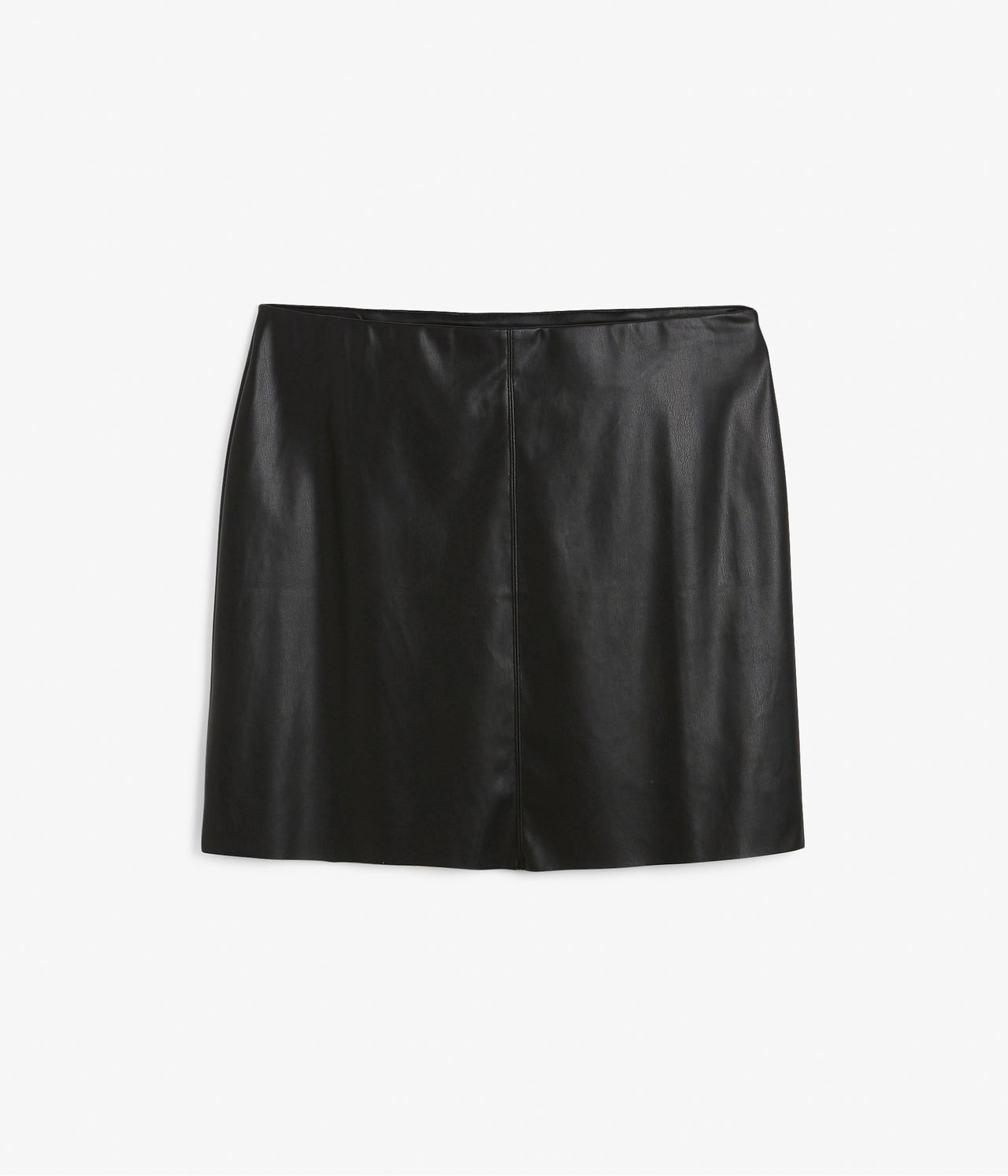 Kort kjol i läderimitation