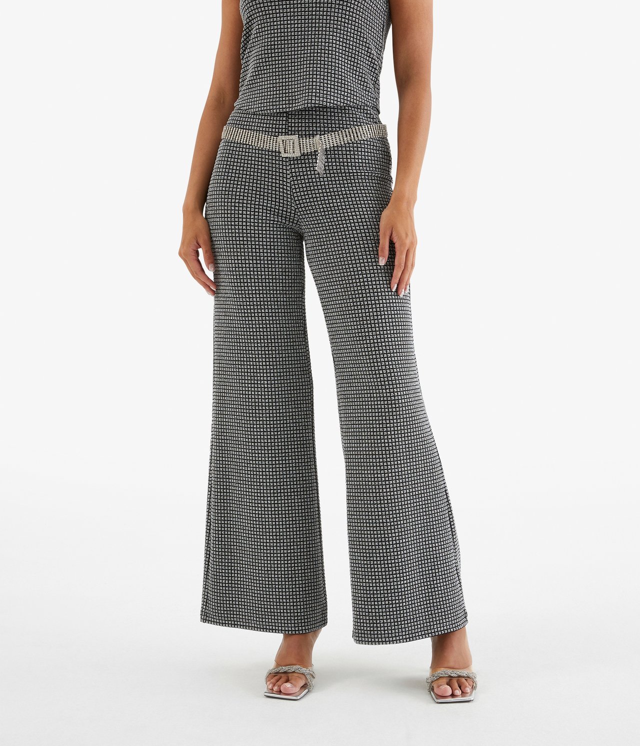 Vida pull-on byxor med glitter | Kappahl